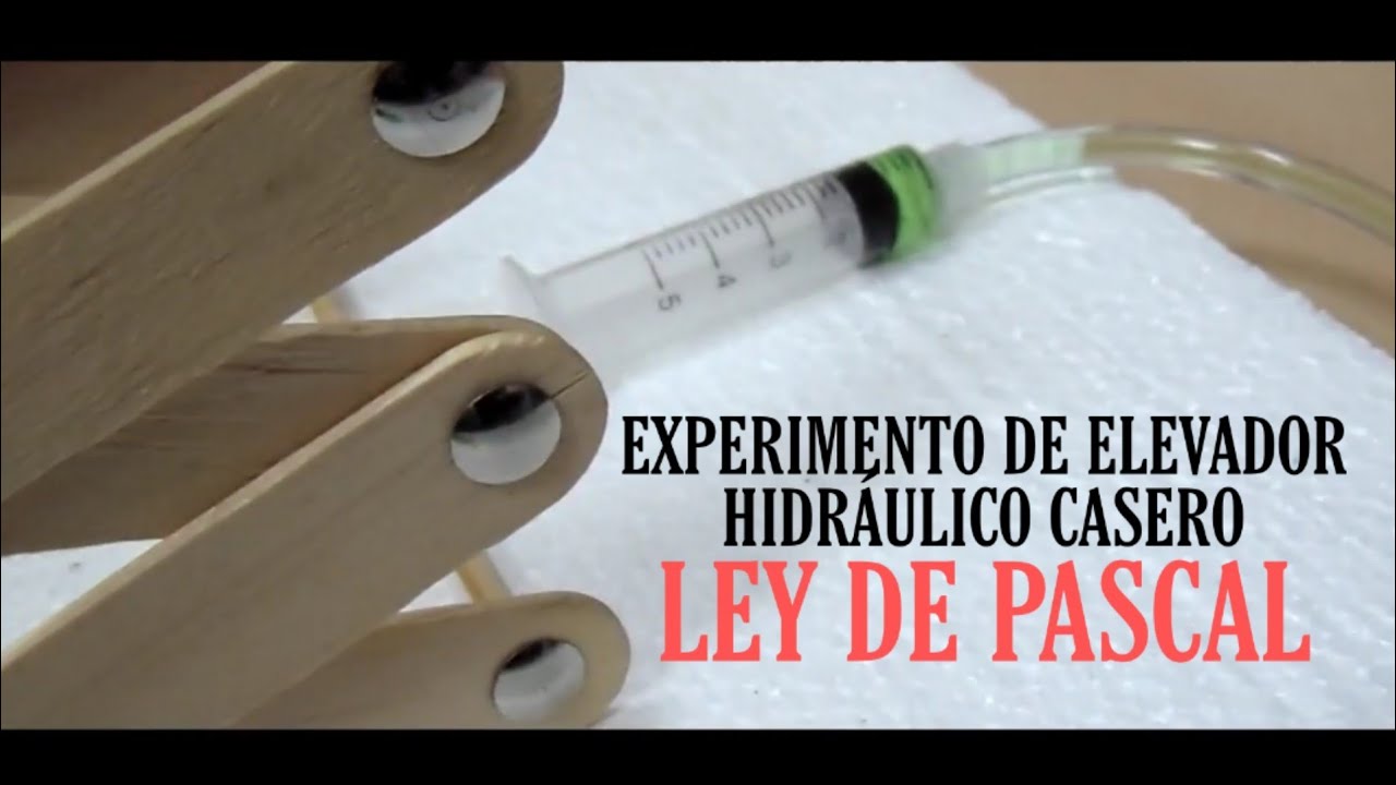 Experimento de Elevador Hidráulico Casero: Ley de Pascal - YouTube