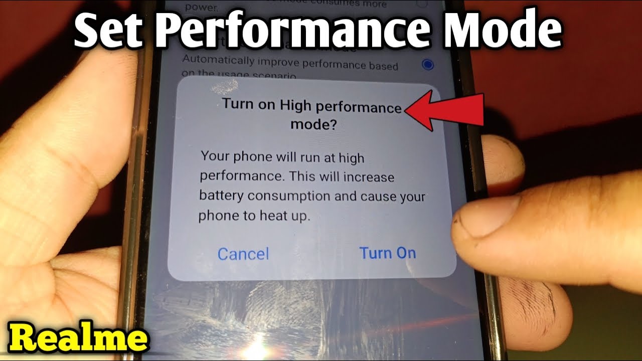 How to set performance mode on Realme 5 - YouTube