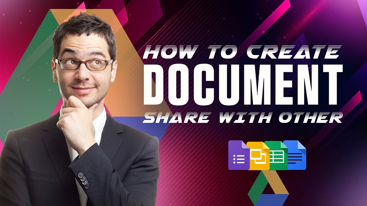 how to create google document, spreadsheets, slide & forms - YouTube