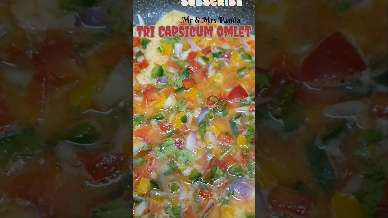 Qatar Mini Vlog # Tri Colour Capsicum Omlet Recipe #Egg Recipe #Support ...