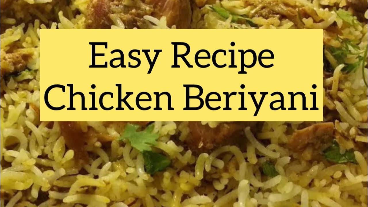 Beriyani || Chicken Beriyani || Easy Recipe || Super Authentic ...
