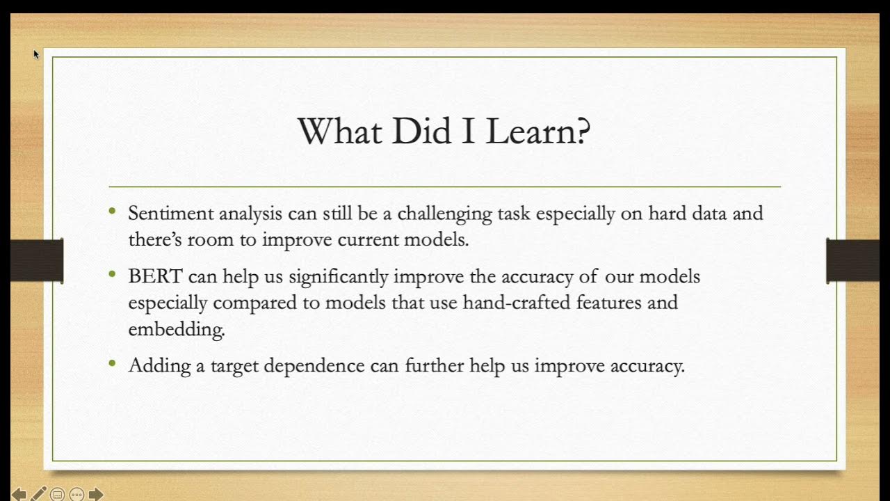 Target Dependent Sentiment Classification with BERT Review - YouTube
