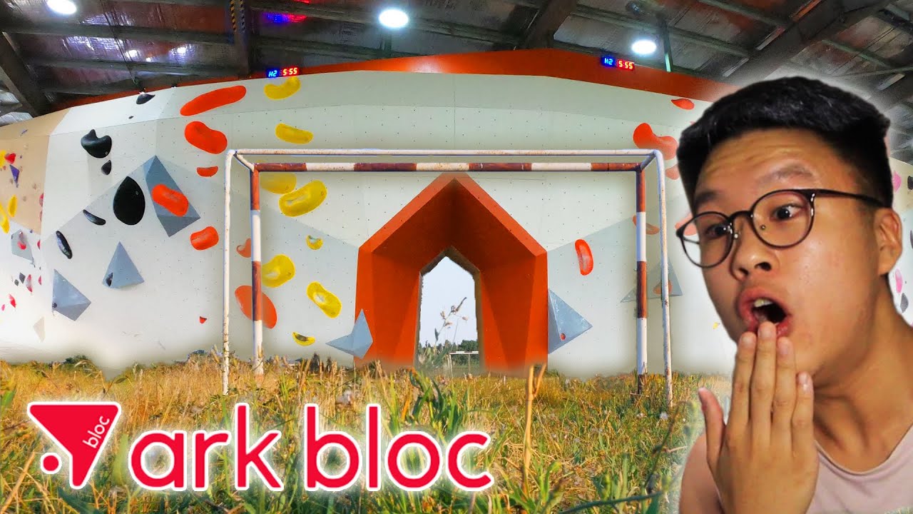 This Bouldering Gym Used to be a Football Field | ARKBLOC - YouTube