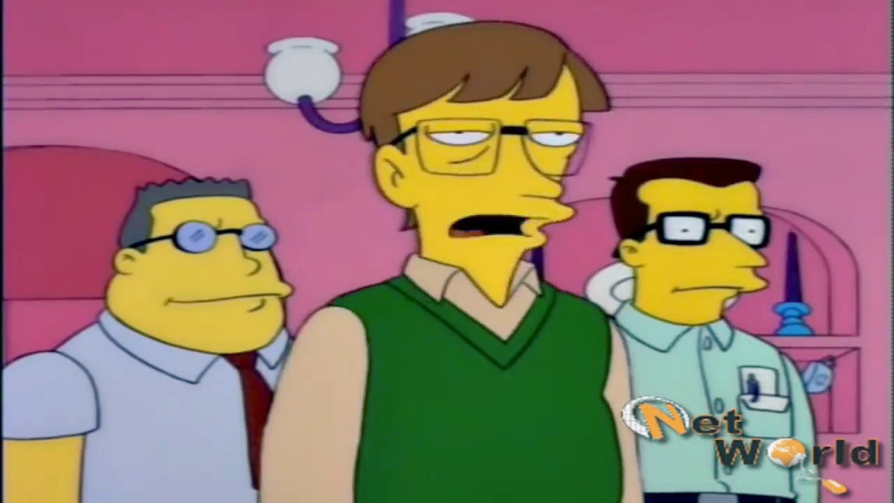 Bill gates los simpson, no me hice rico firmando cheques - YouTube