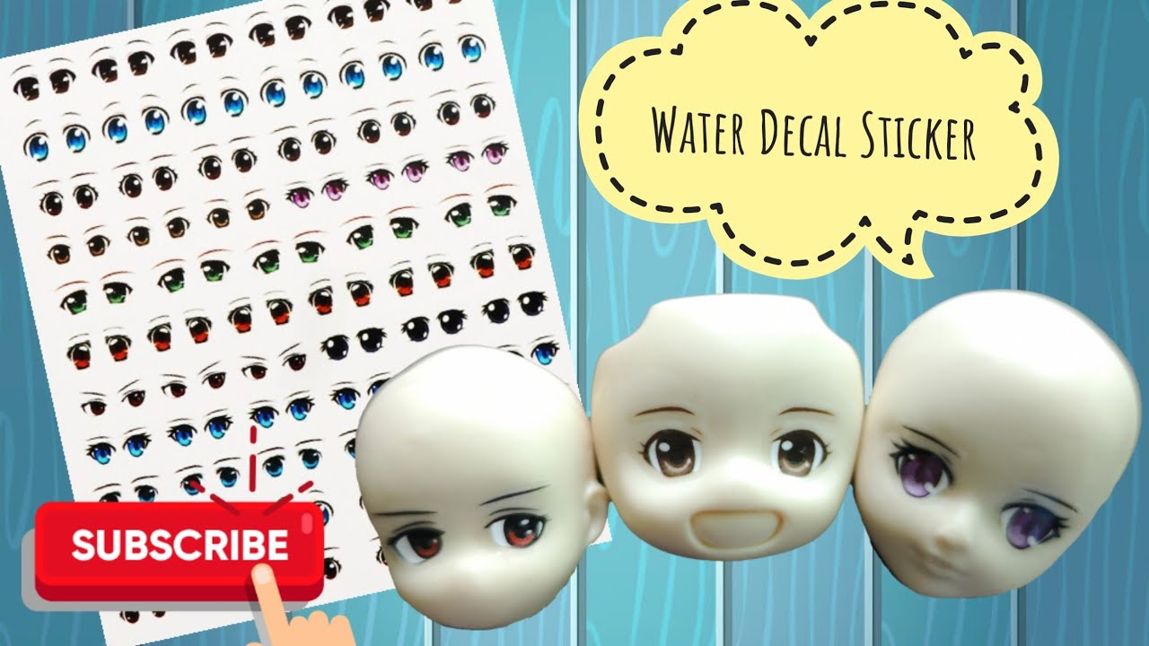 Water Decal Sticker - Air Dry CLay Tutorial - YouTube