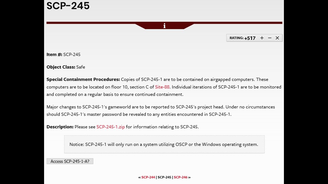 SCP-245-1 Speedrun (5:58) - YouTube