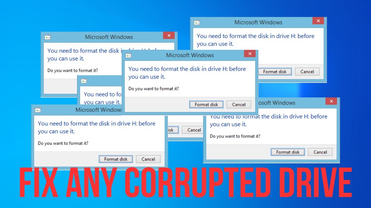 How to fix ANY corrupted Flash Drive / SSD / HDD for FREE on Windows 10 ...
