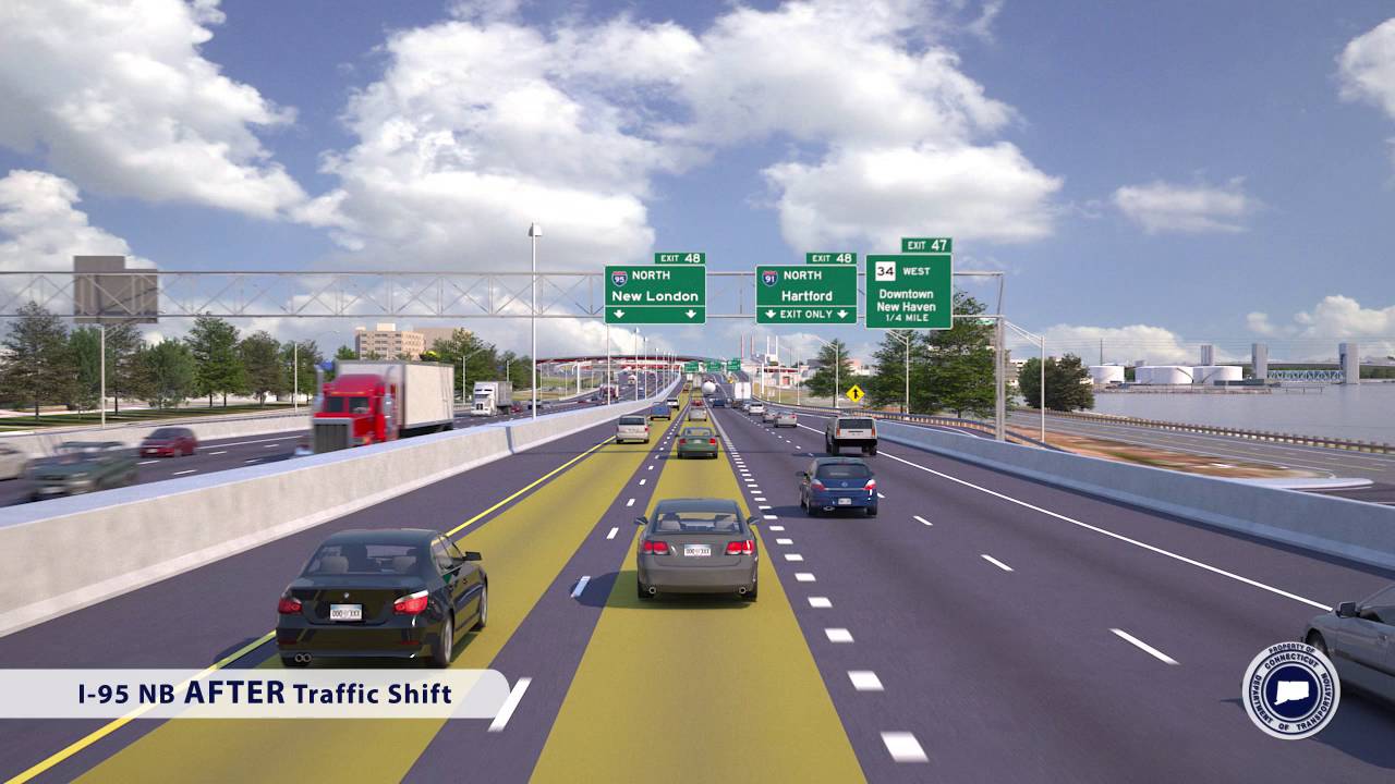 I-95 NB/I-91 NB Traffic Shift - YouTube
