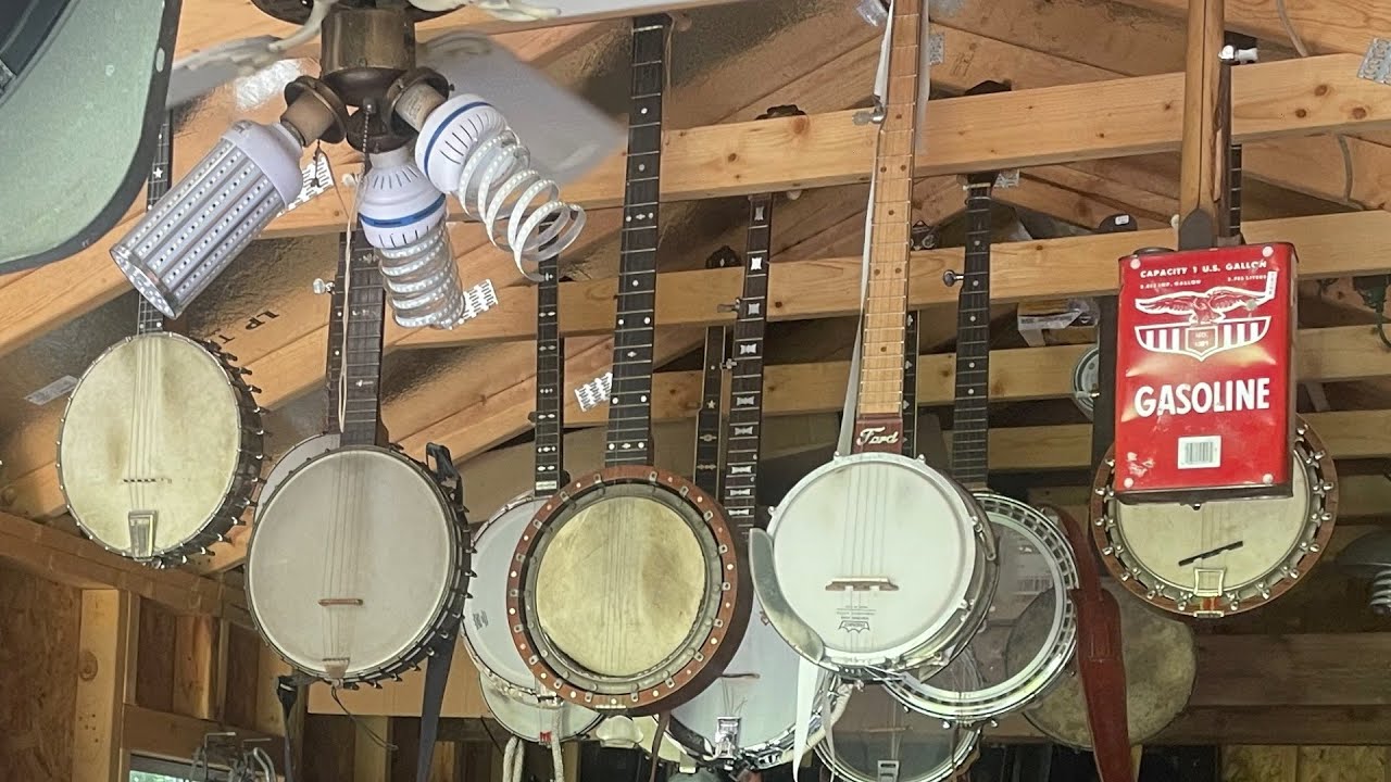The contents of one box in the Banjo Barn - YouTube