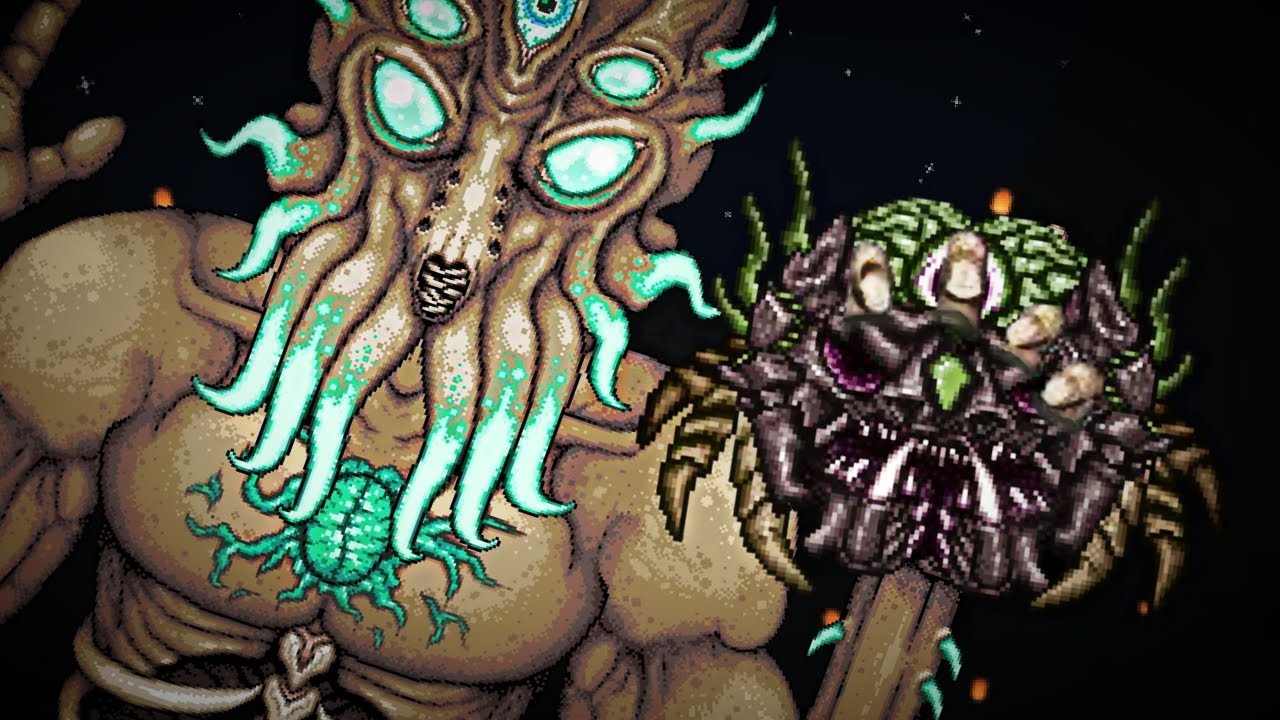 Terraria Ocram Vs Moonlord Smash Bros Mod - YouTube