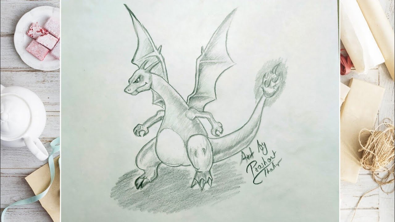 Charizard Pencil Drawing