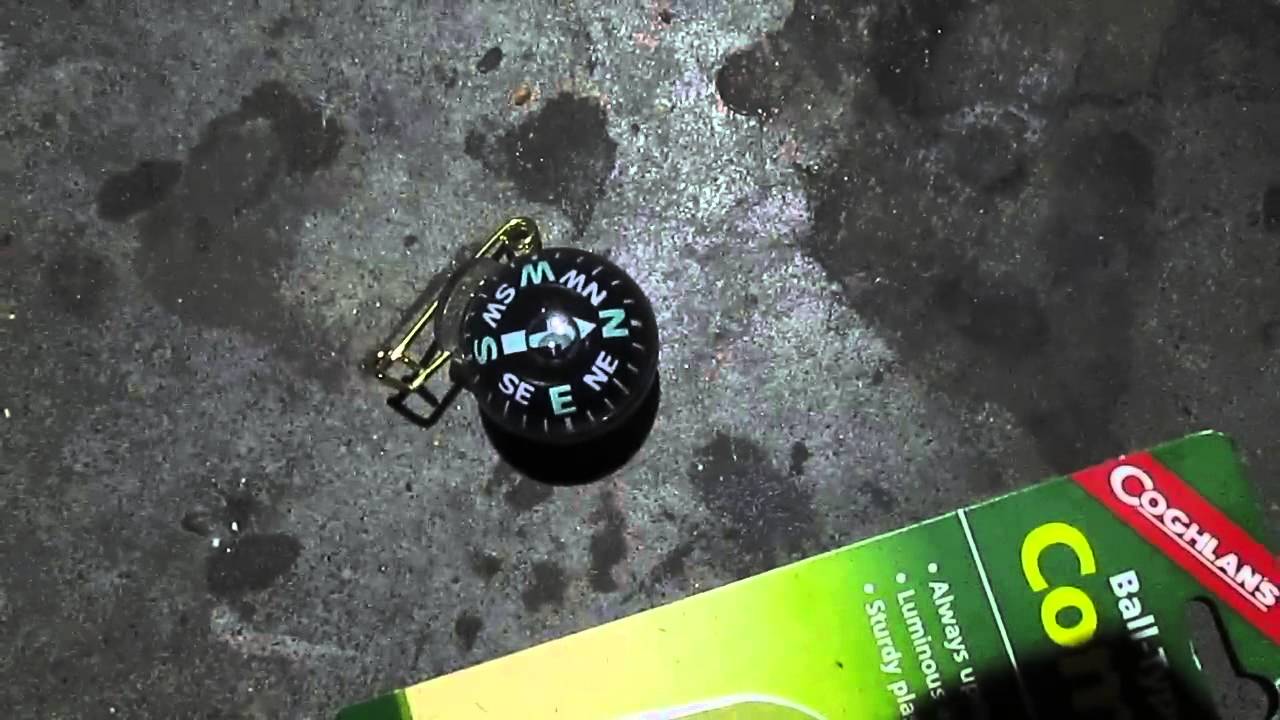 Coghlans Ball Type Pin-on Compass review - YouTube