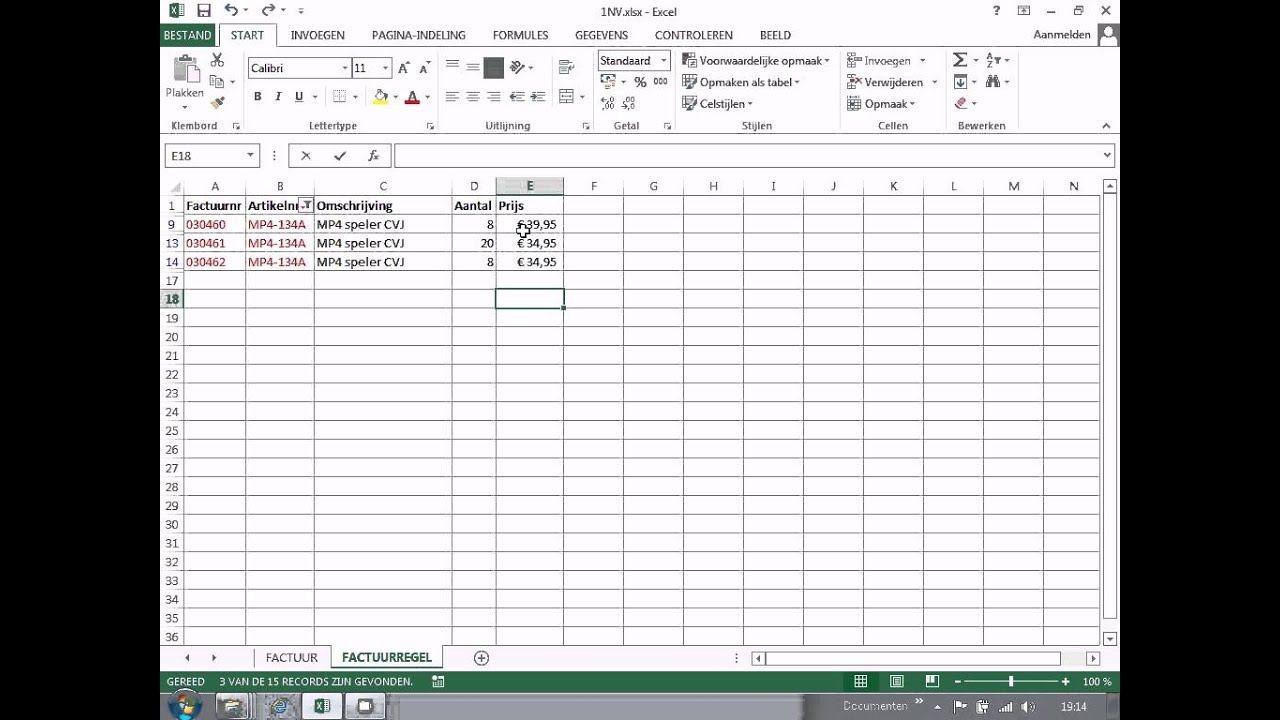 Normaliseren Database