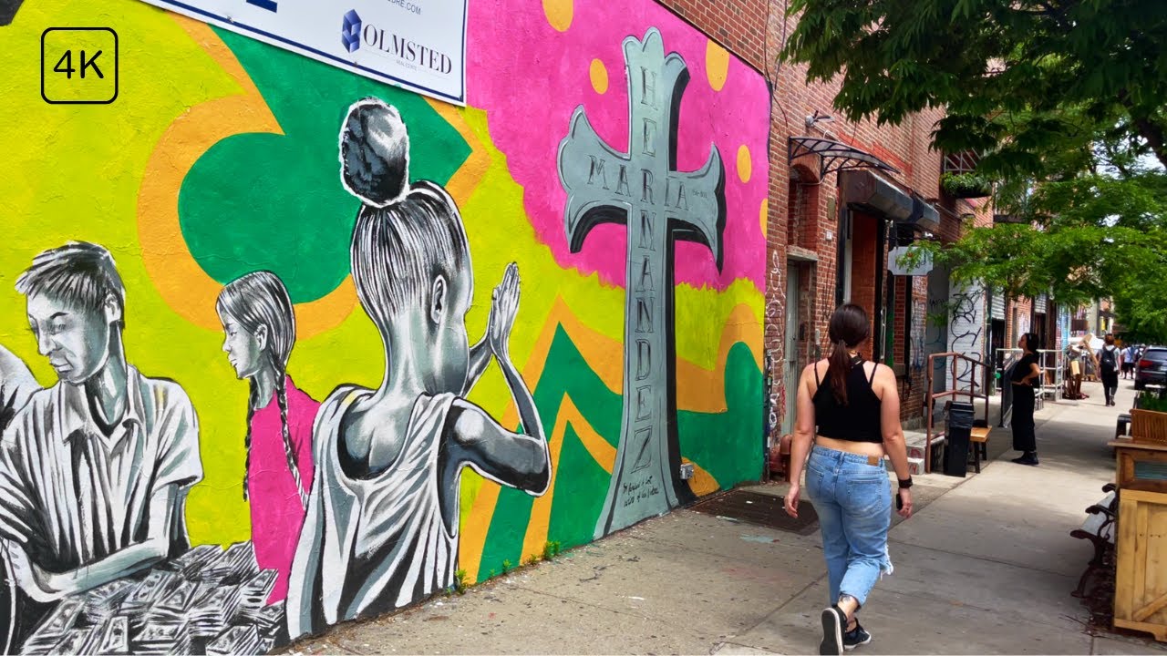 Brooklyn Walking Tour 4k - Bushwick Collective Virtual Walk New York ...