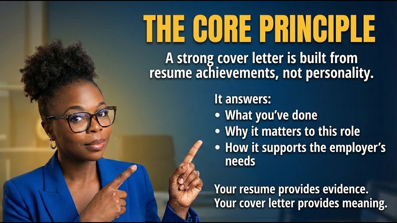 The Core Principle of Strong Cover Letters (Evidence, Not Personality ...