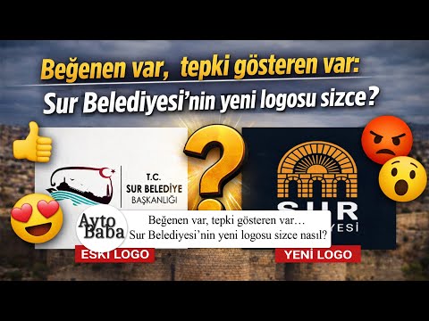 Beğenen var, tepki gösteren var… Sur Belediyesi’nin yeni logosu sizce nasıl? #surbelediyesi