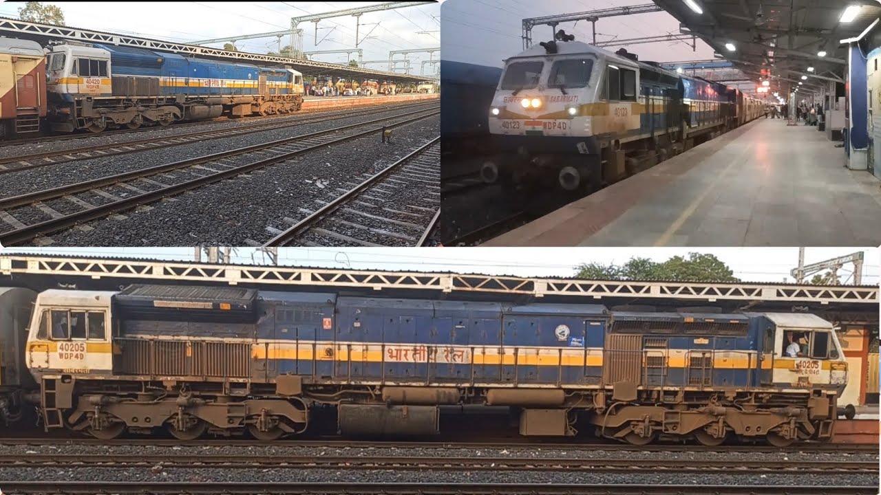 👉Evening Action of Train Arrivals at VG Jn_22937 RJT-REWA EXP_11463 VRL ...