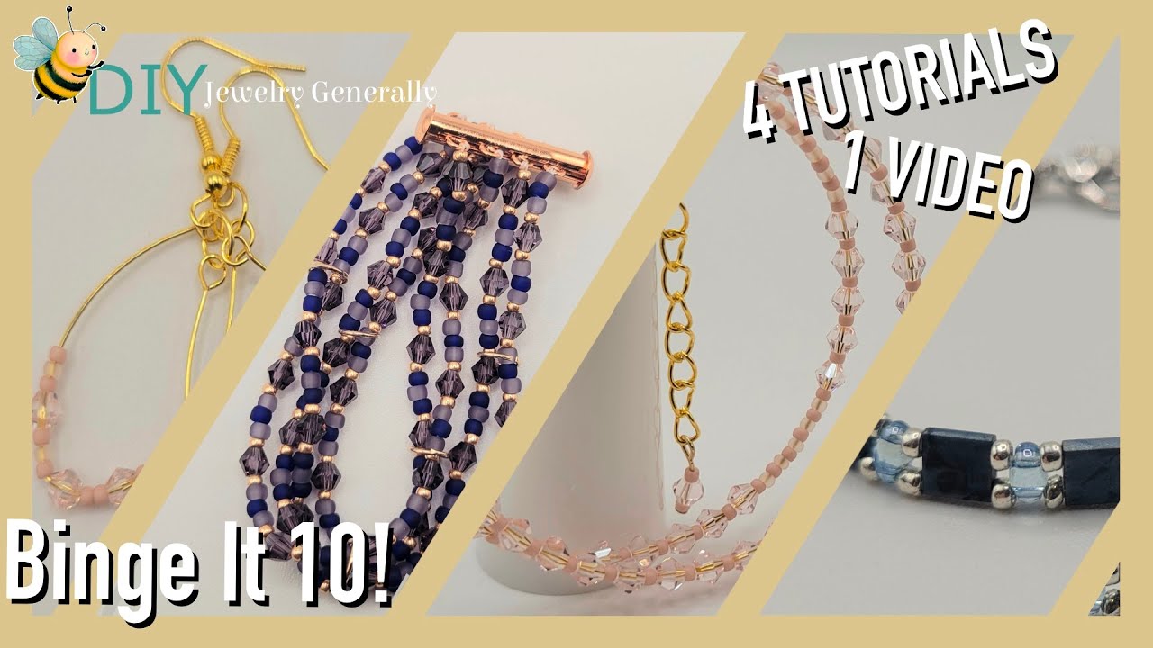 Binge Beading 10! | Bracelet & Earrings Set, 2 Unique Bracelets | Easy ...
