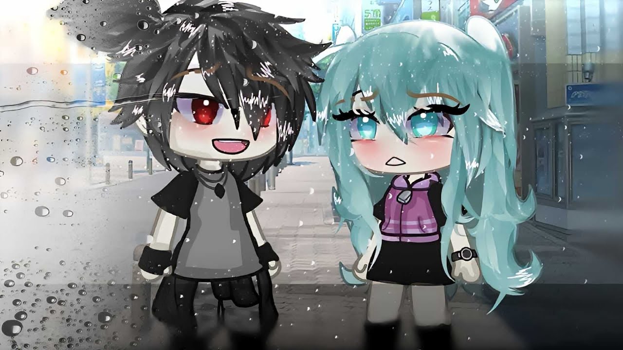Caught in the Rain, Found in Love | Gacha Life Romance Story - YouTube