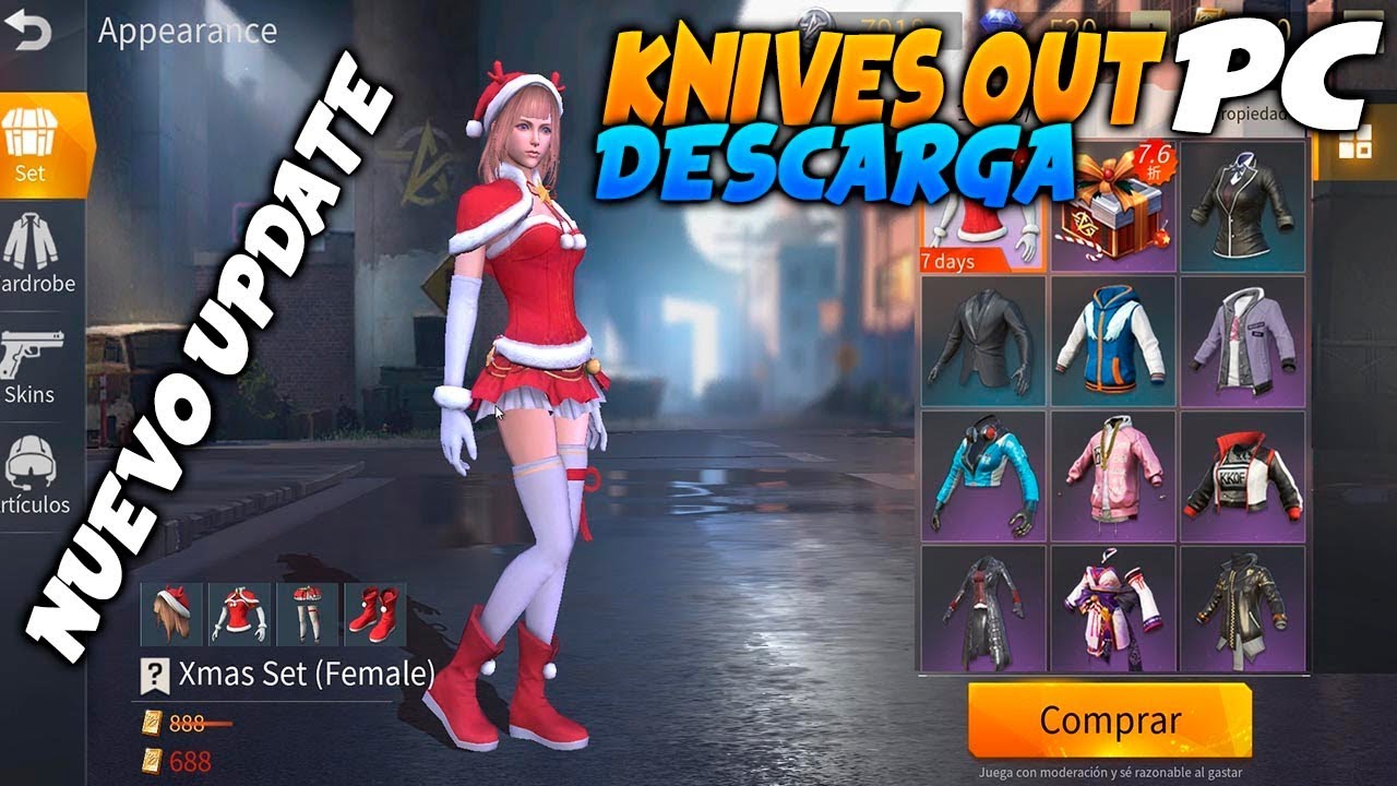 DESCARGA KNIVES OUT PC NUEVO UPDATE 1.0.4 | GAMEPLAY ESPAÑOL - YouTube