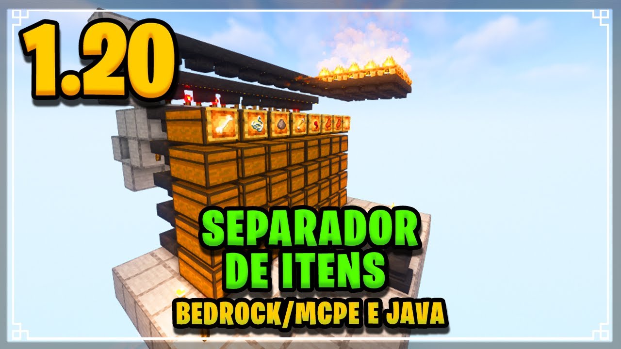COMO FAZER um SEPARADOR de ITENS no MINECRAFT 1.20!! - YouTube