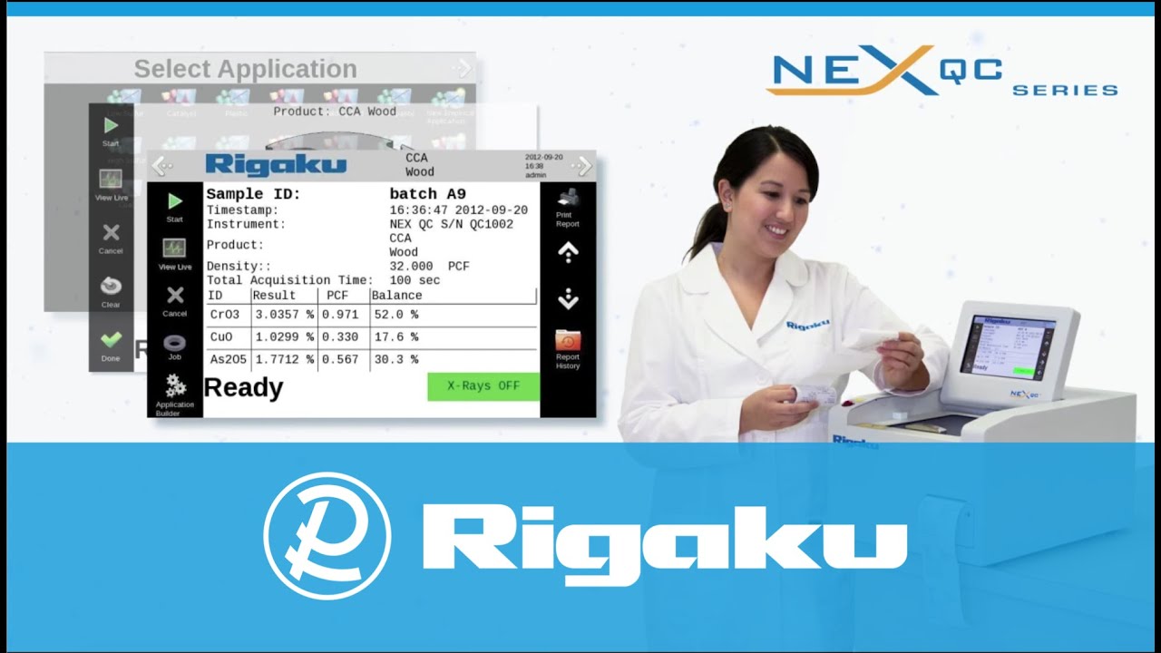 Rigaku NEX QC Series Benchtop EDXRF Analyzers - YouTube