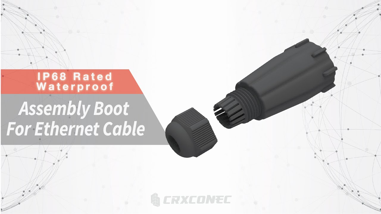 IP68 Rated Waterproof Assembly Boot For Your Ethernet Cable - YouTube