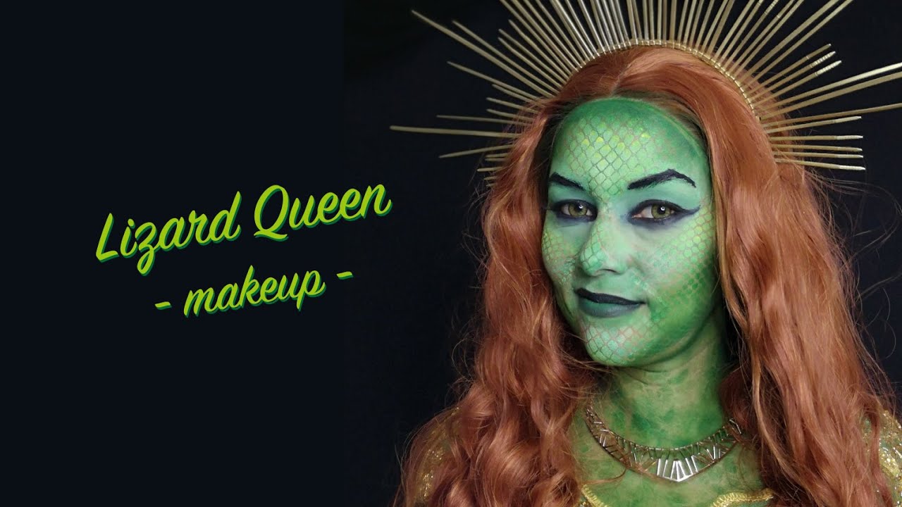 LIZARD / REPTILIAN queen makeup tutorial - YouTube