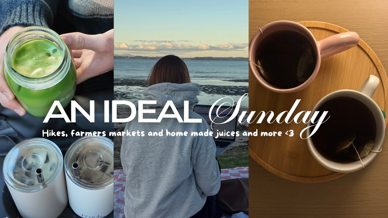 An Ideal Sunday 🎀 farmers markets, hikes, productivity & self care ...