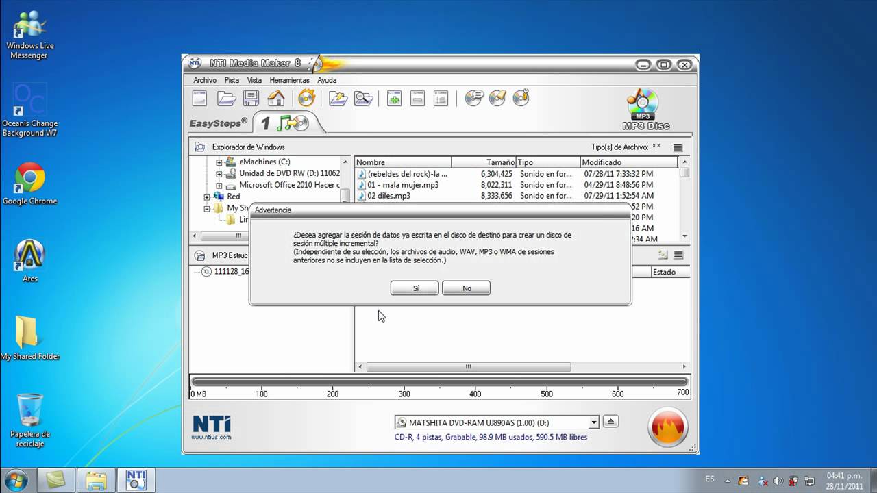 Como Quemar En Un Disco NTI Movie Maker 8 - YouTube