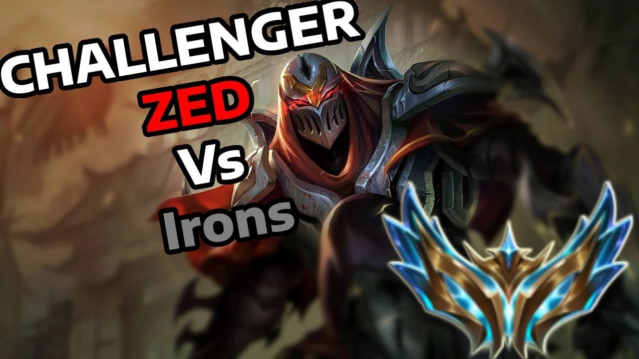 Carrying IRON players in League as ZED !! - YouTube