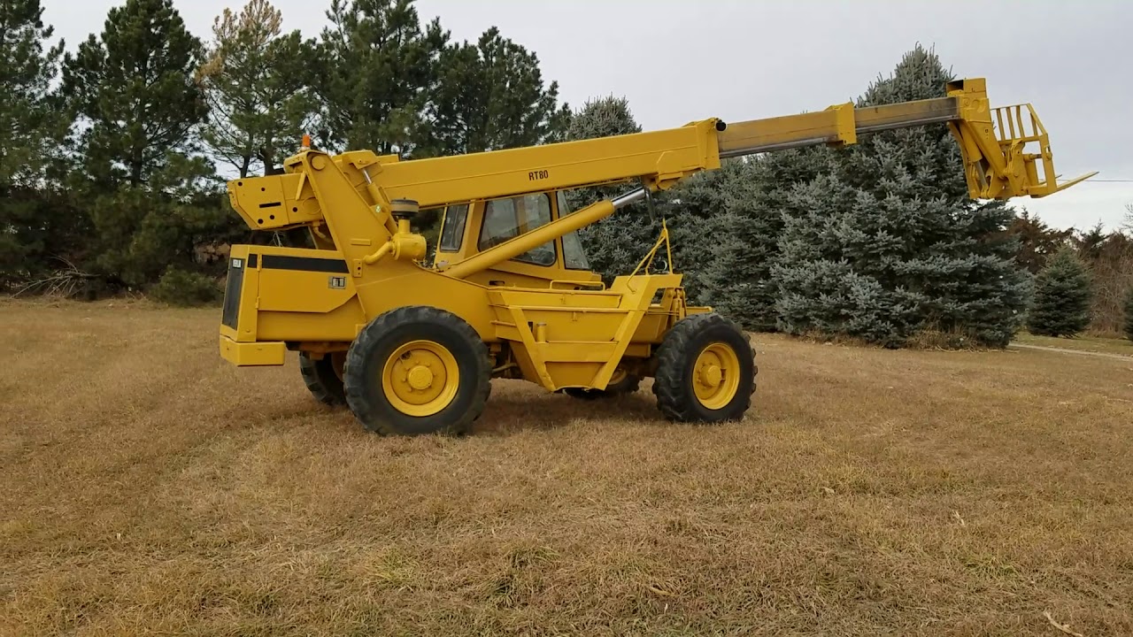 Cat RT80 telehandler - YouTube