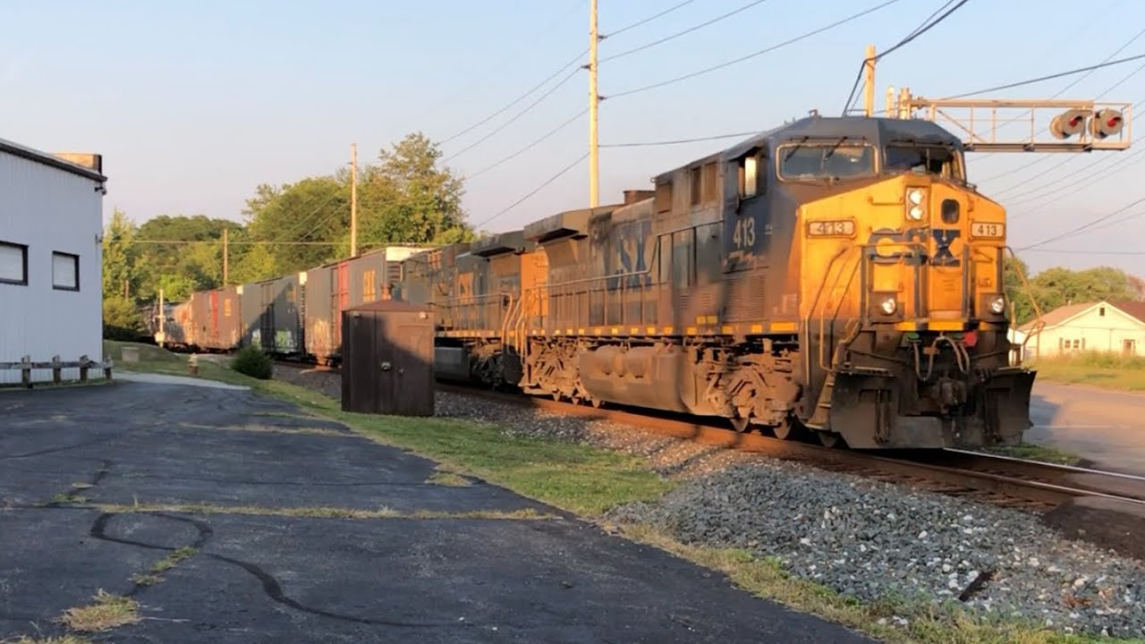 CSXT M363 With A Fantastic K5H Horn - YouTube