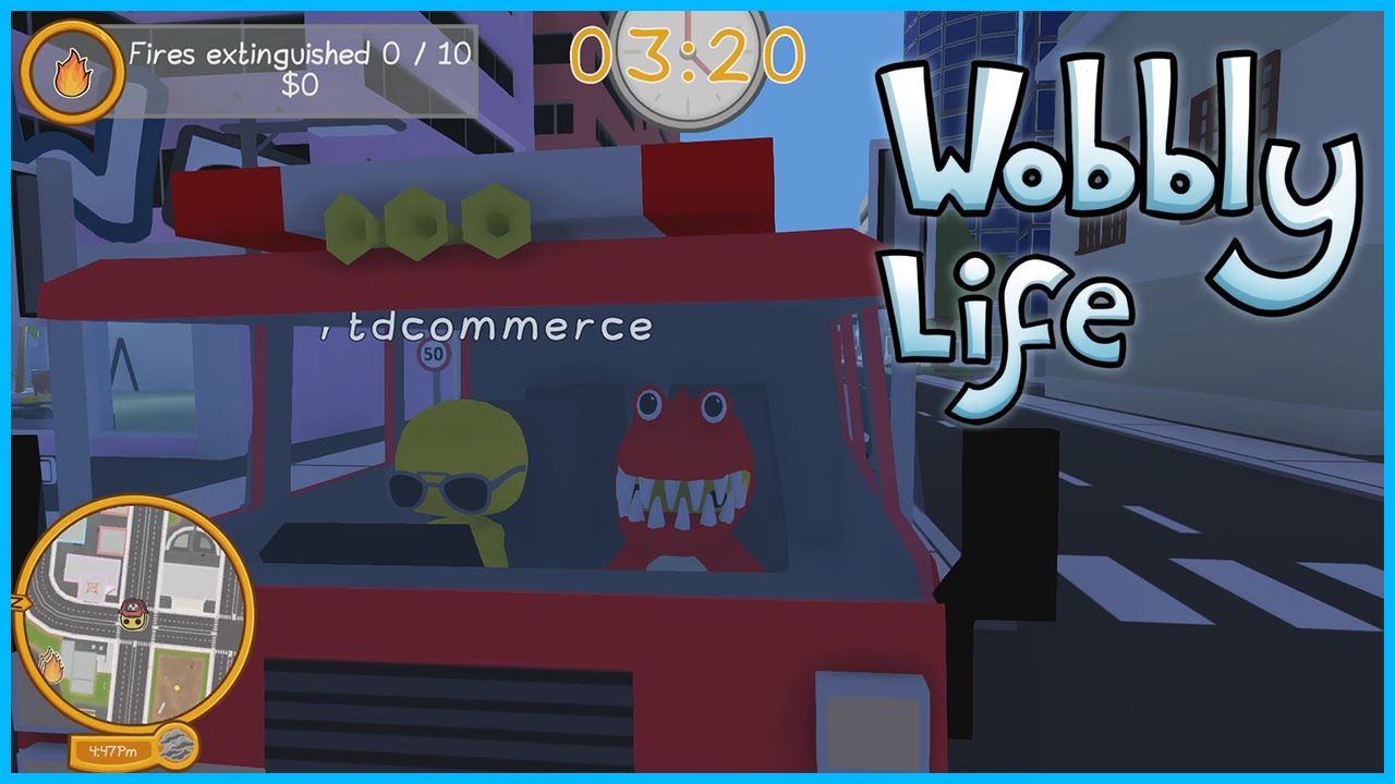 We Got A Job As The BEST DARN Firemen EVER! ALL Fires OUT (Wobbly Life) Multiplayer Ragdoll ...