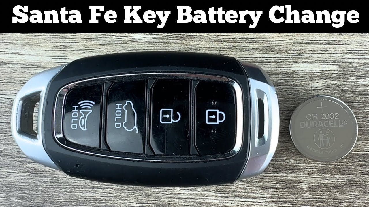 How To Replace HYUNDAI SANTA FE Remote Key Fob Battery 2019 - 2020 ...