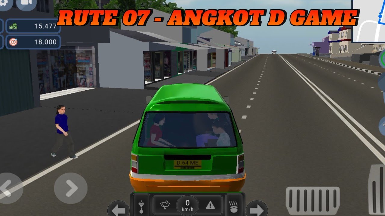Melanjutkan Rute Ke 07 - Angkot D Game - YouTube