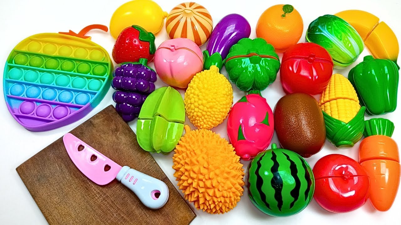 Satisfying Video | Cutting Fruit and Vegetables, Strawberry | Plastic ...