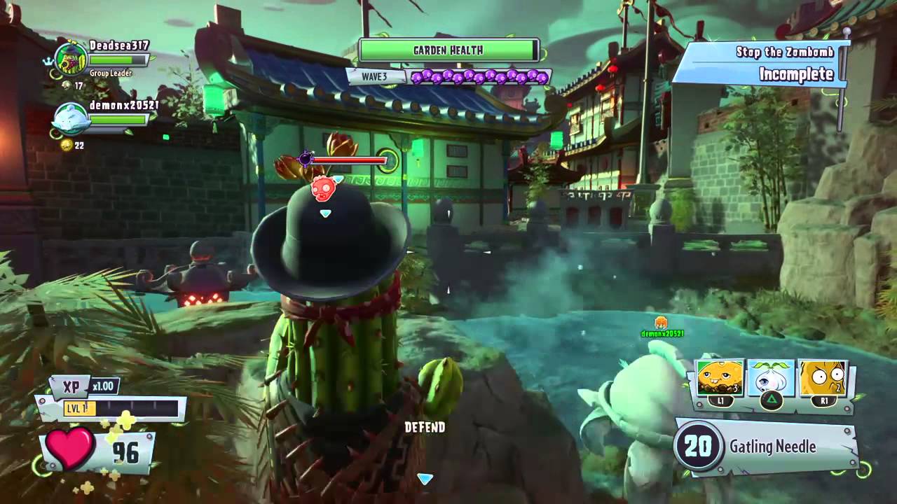 Plants vs Zombies Gw2 bandit Cactus gameplay - YouTube