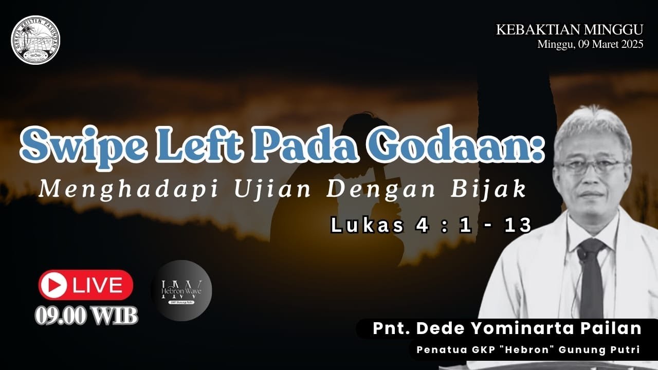 Kebaktian Minggu GKP 'Hebron' Gunung Putri || 09 Maret 2025 - YouTube