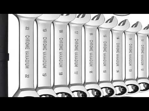Ratcheting Combination Wrench Set,12 Point Box End and Open End Wrench Set spanner Fit for ...
