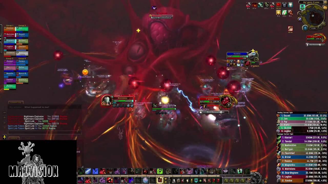 Legion Beta Raid Testing: Normal Il'gynoth, Heart of Corruption Kill ...