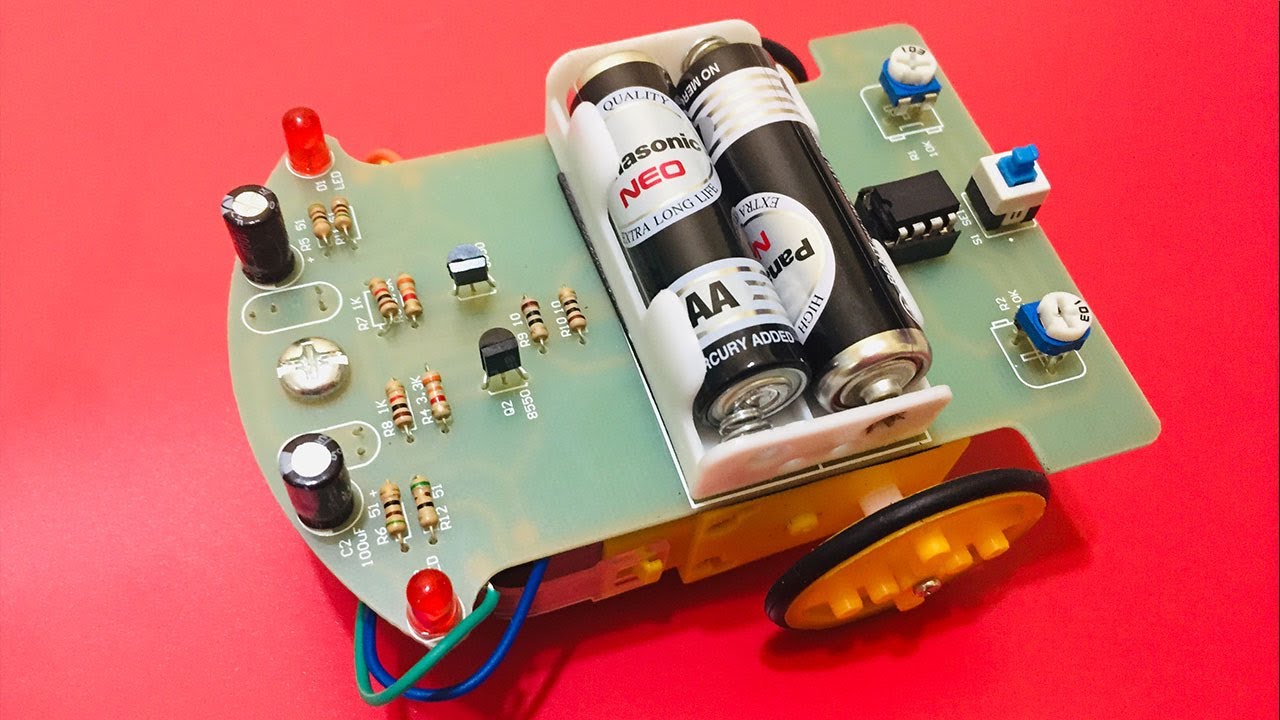 DIY Intelligent Tracking Smart Car - Without Arduino - YouTube