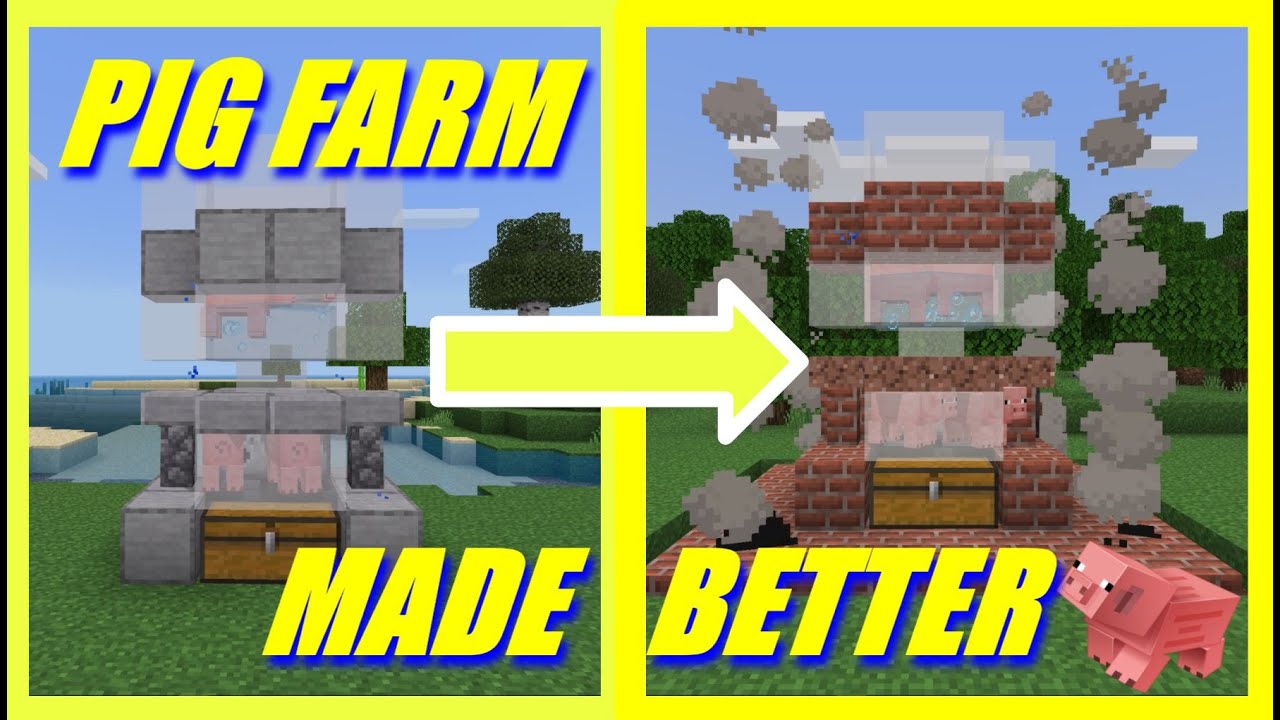 Easy Pig Farm made BETTER (MCPE/Xbox/PS4/Nintendo Switch/Windows10 ...