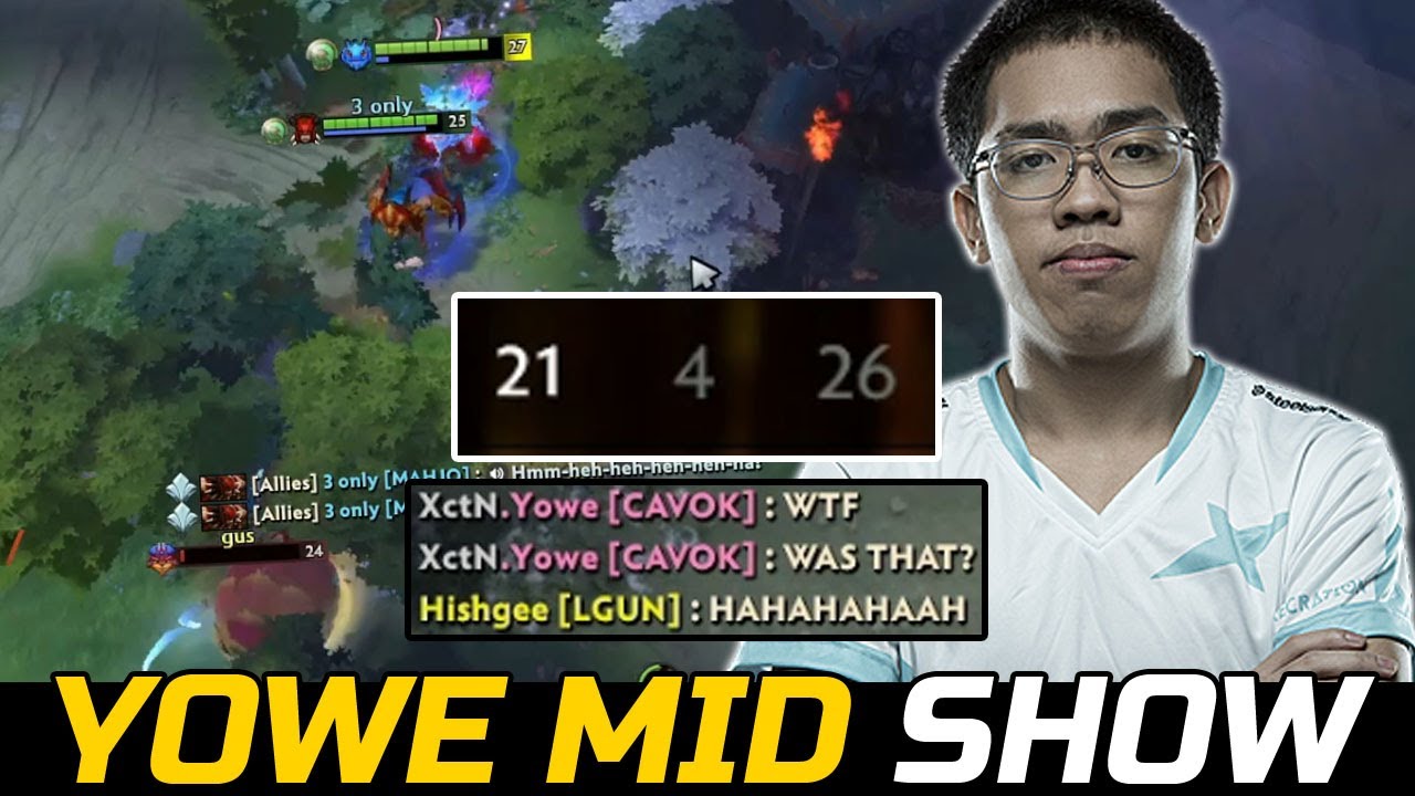 YOWE MID PUCK SHOW - INSANE OUTPLAYS DOTA 2 - YouTube
