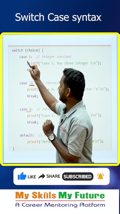 Switch Case Syntax || Nishanth sir || C programming || Simple Explanation - YouTube