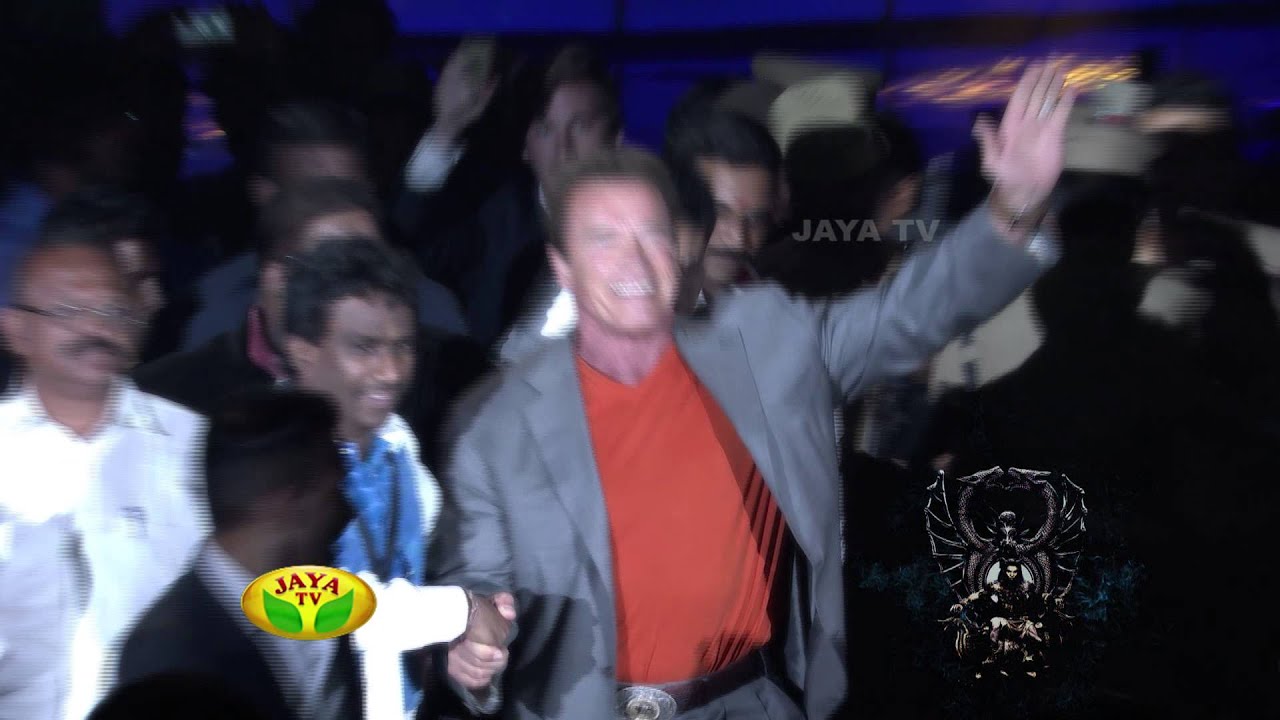 I Audio Launch Arnold Schwarzenegger Entry - YouTube
