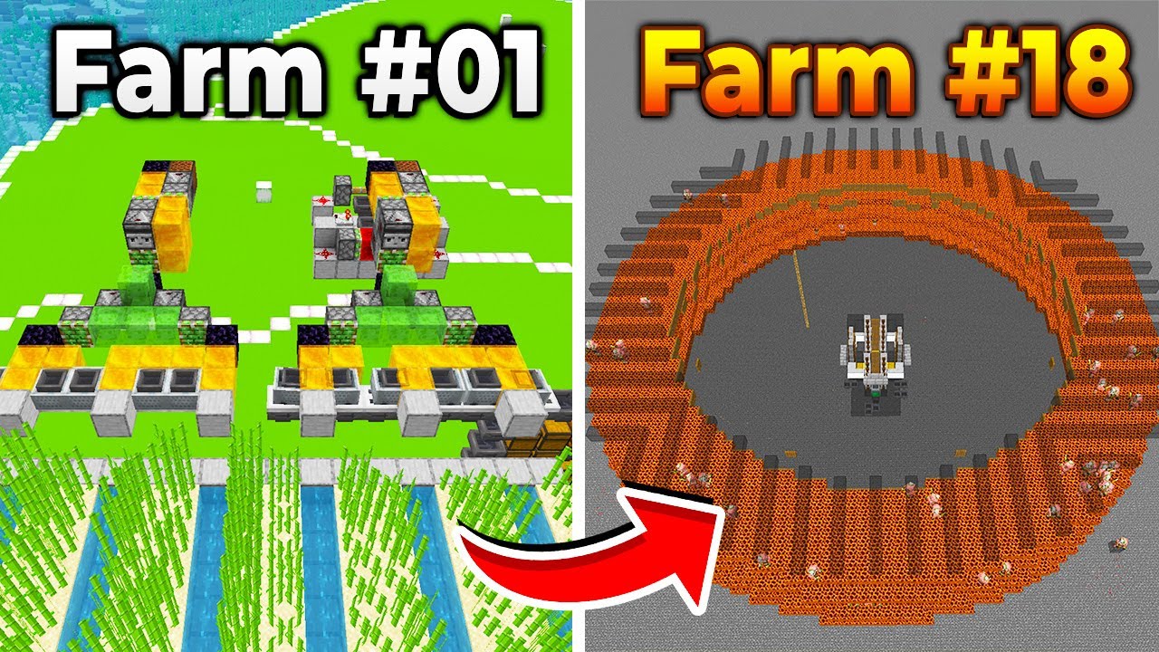 EU FIZ 18 FARMS EM UM VÍDEO DE MINECRAFT HARDCORE - YouTube
