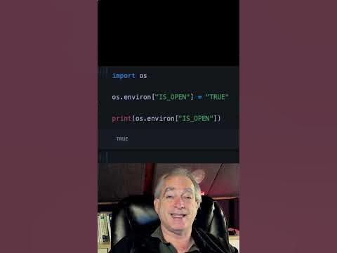How to set OS environment variables in Python - YouTube