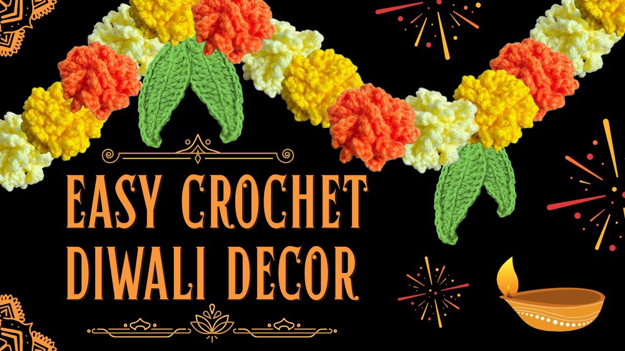 Crochet Diwali Decor 🪔 #crochet #crocheting #diwali #easycrochet # ...