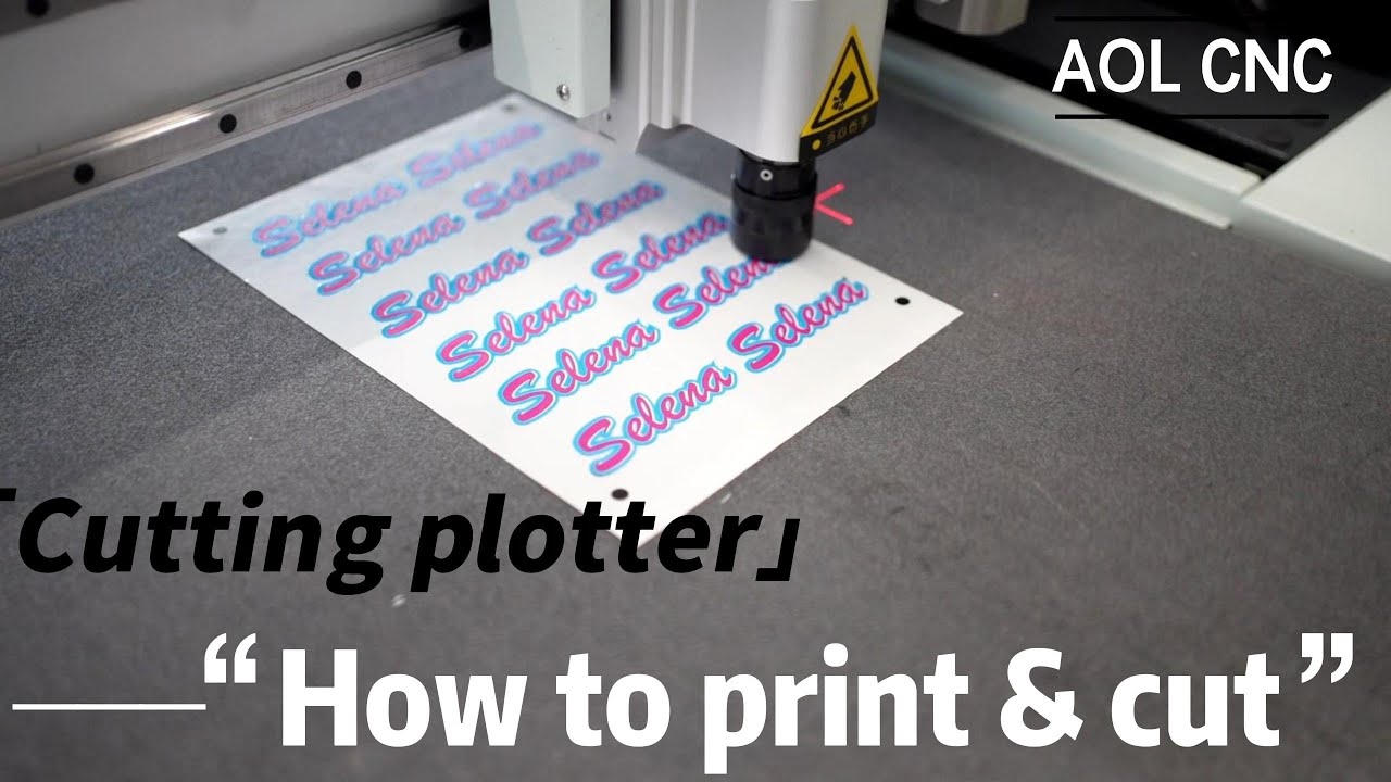 How to print + cut --CNC cutting equipment - YouTube
